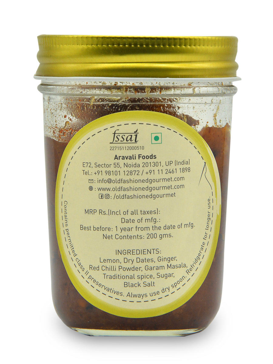 Lemon Chhuhara – OLD FASHIONED GOURMET